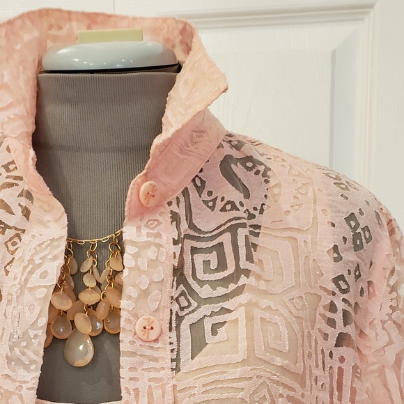 Ruby Rd. | Tops | Ruby Rd Tribal Burnout Design Shirt | Poshmark